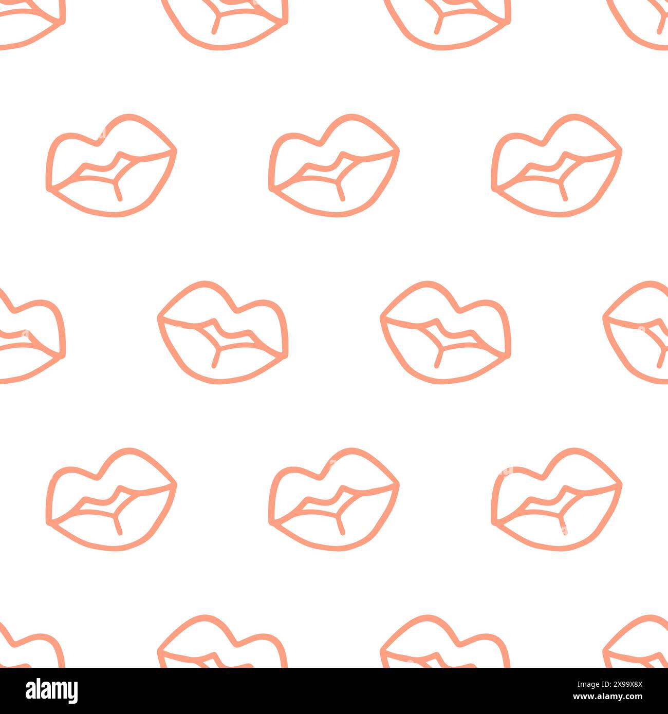 Lips Kisses Letters Seamless Pattern Stock Vector Image & Art - Alamy