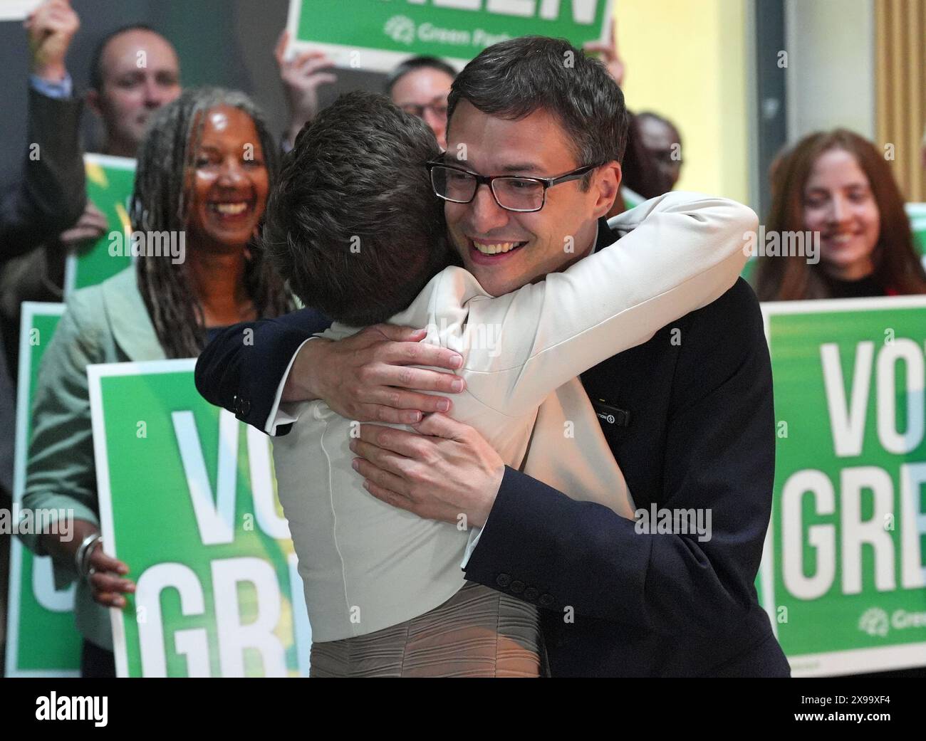 Green Party co-leaders Carla Denyer and Adrian Ramsay during the Green ...