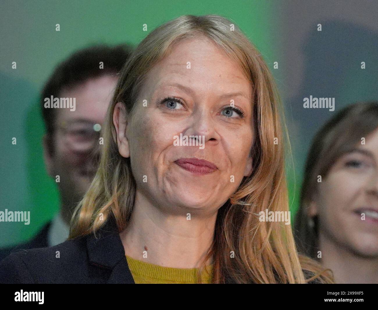 Green Party parliamentary candidate Sian Berry during the Green Party ...