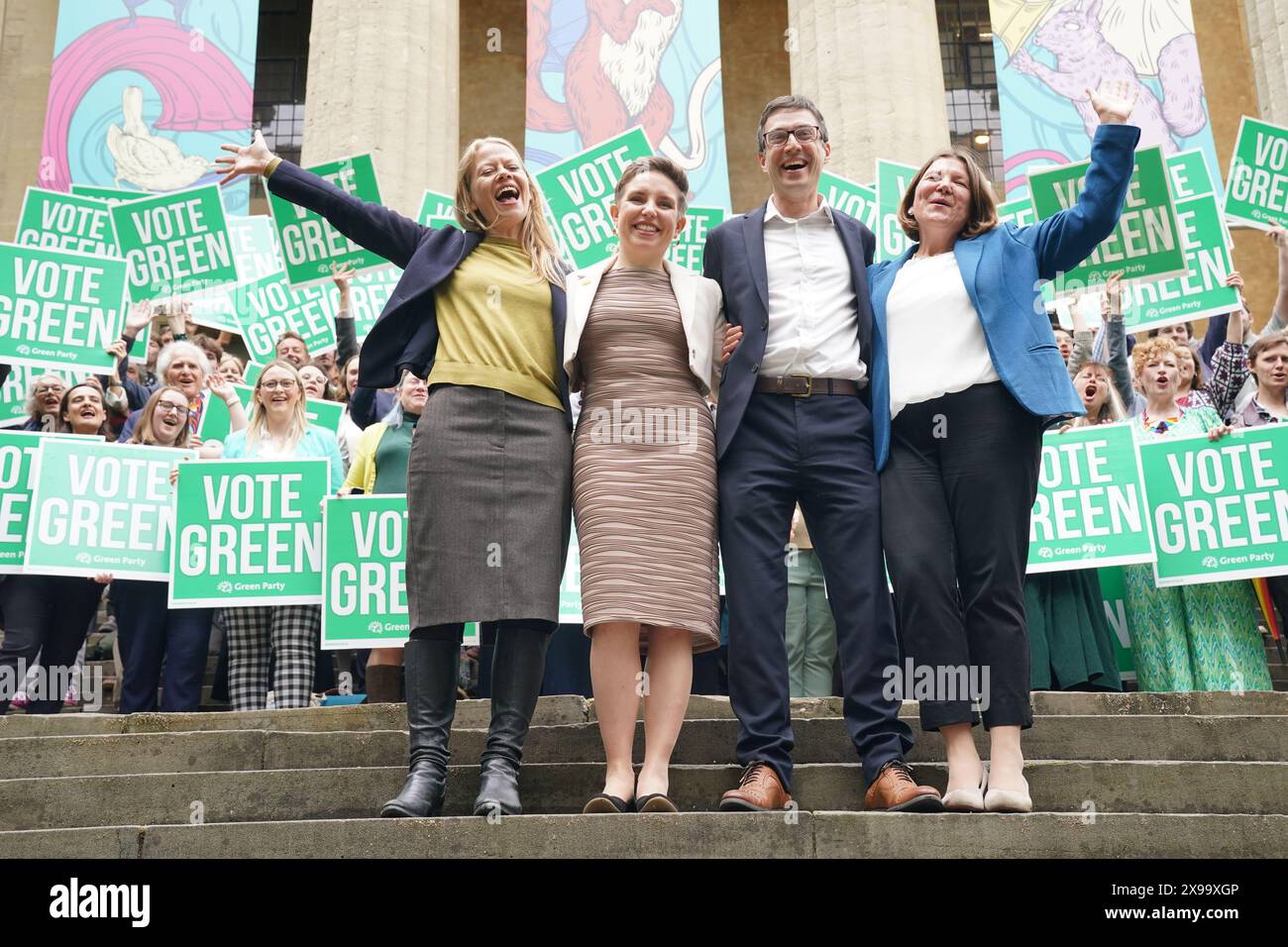 Green Party parliamentary candidates (left to right) Sian Berry, Carla ...