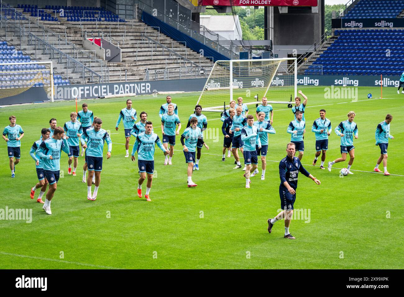 Broendby, Denmark. 30th May, 2024. The danish national football team ...