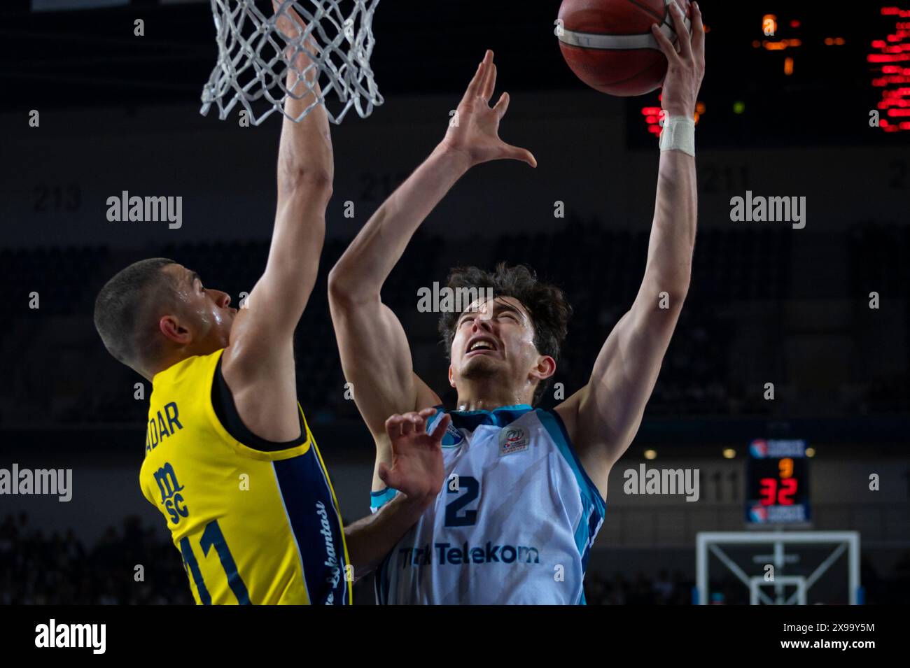 ANKARA / TURKEY, April 15, 2024: Turkish Basketball Super League 2023 ...