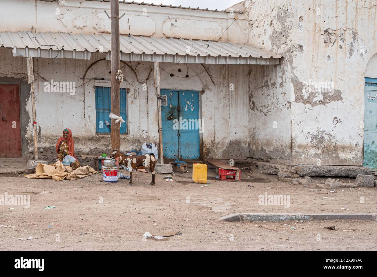 Street scene in Tadjoura, Republic of Djibouti, Africa Stock Photo - Alamy