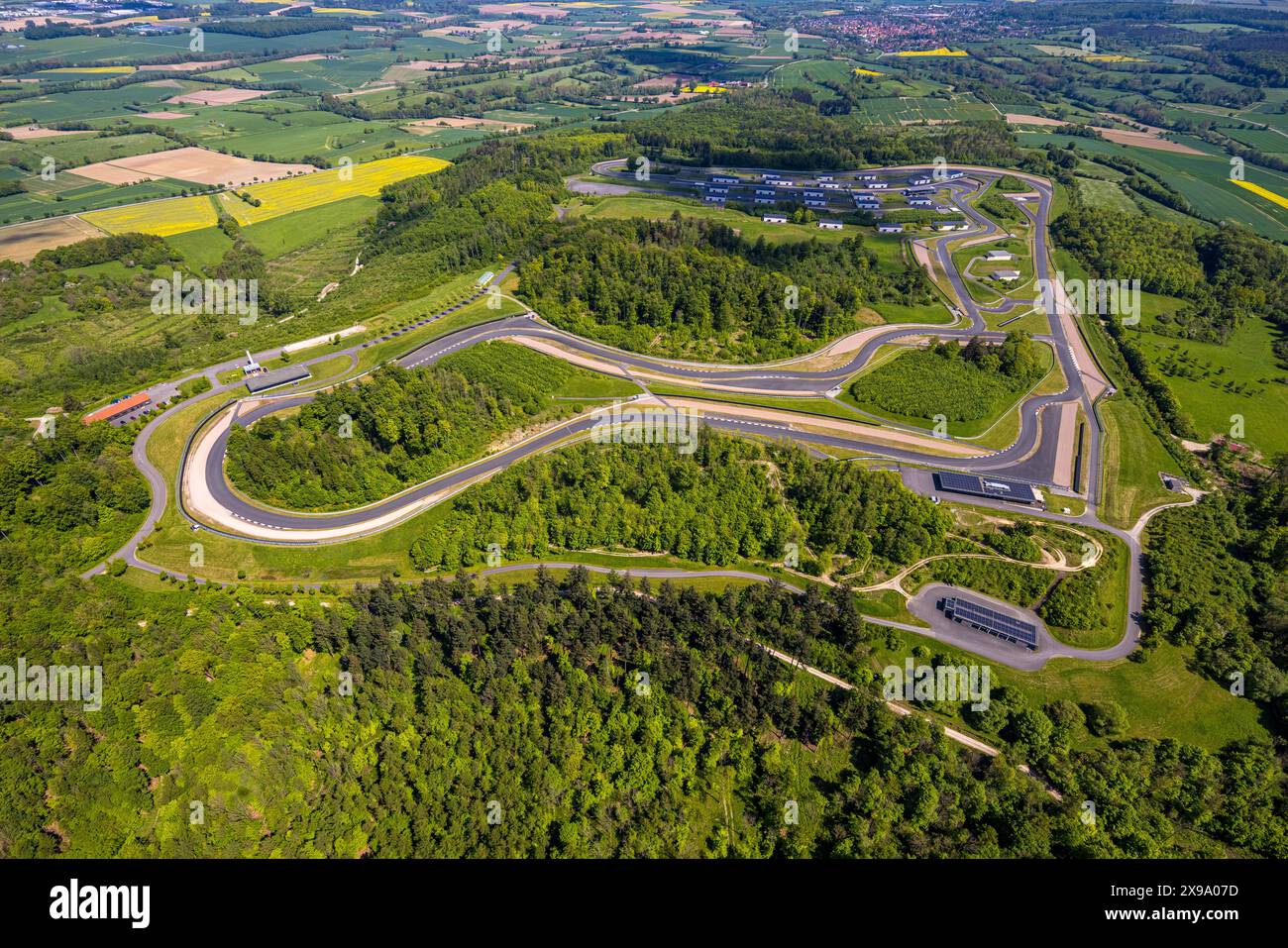 Luftbild, Bilster Berg Rennstrecke, Teststrecke und ...