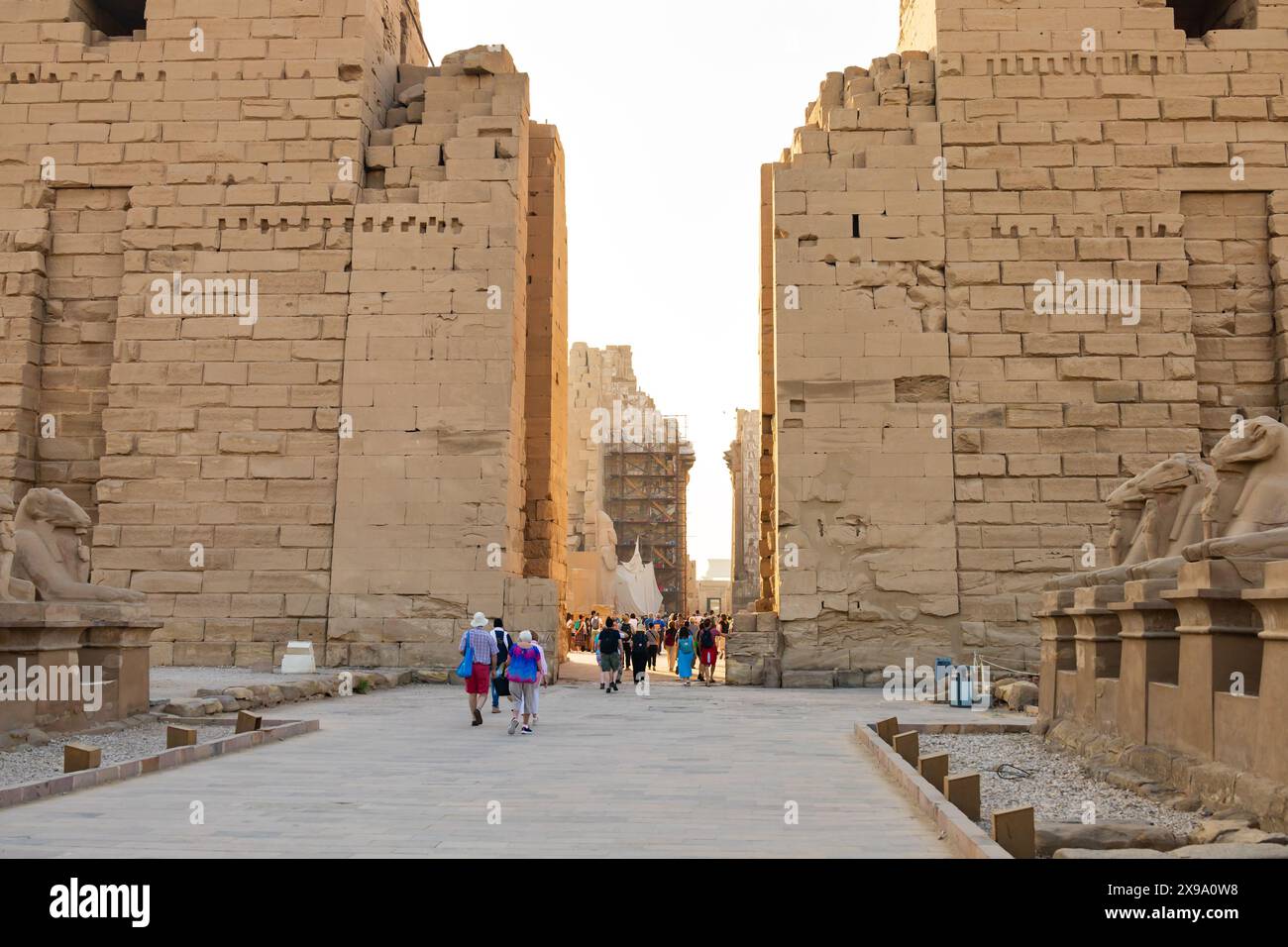 Early morning tourists visit Karnak Temple, Luxor, Egypt Stock Photo ... Early morning tourists visit Karnak Temple, Luxor, Egypt Stock Photo ...