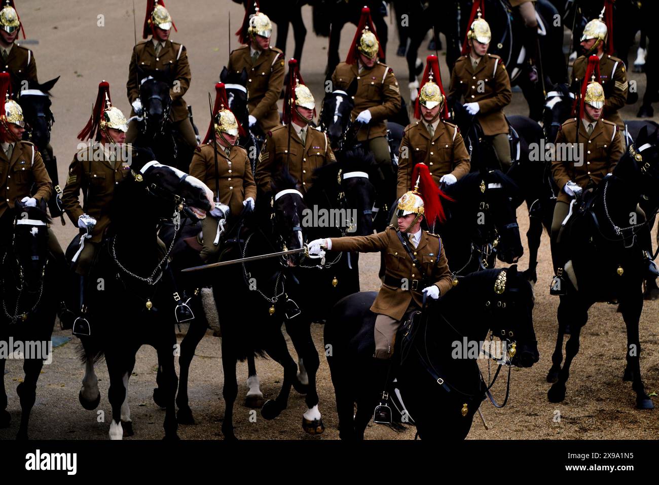 Troops of the Household Division take part in the Brigade Major's ...