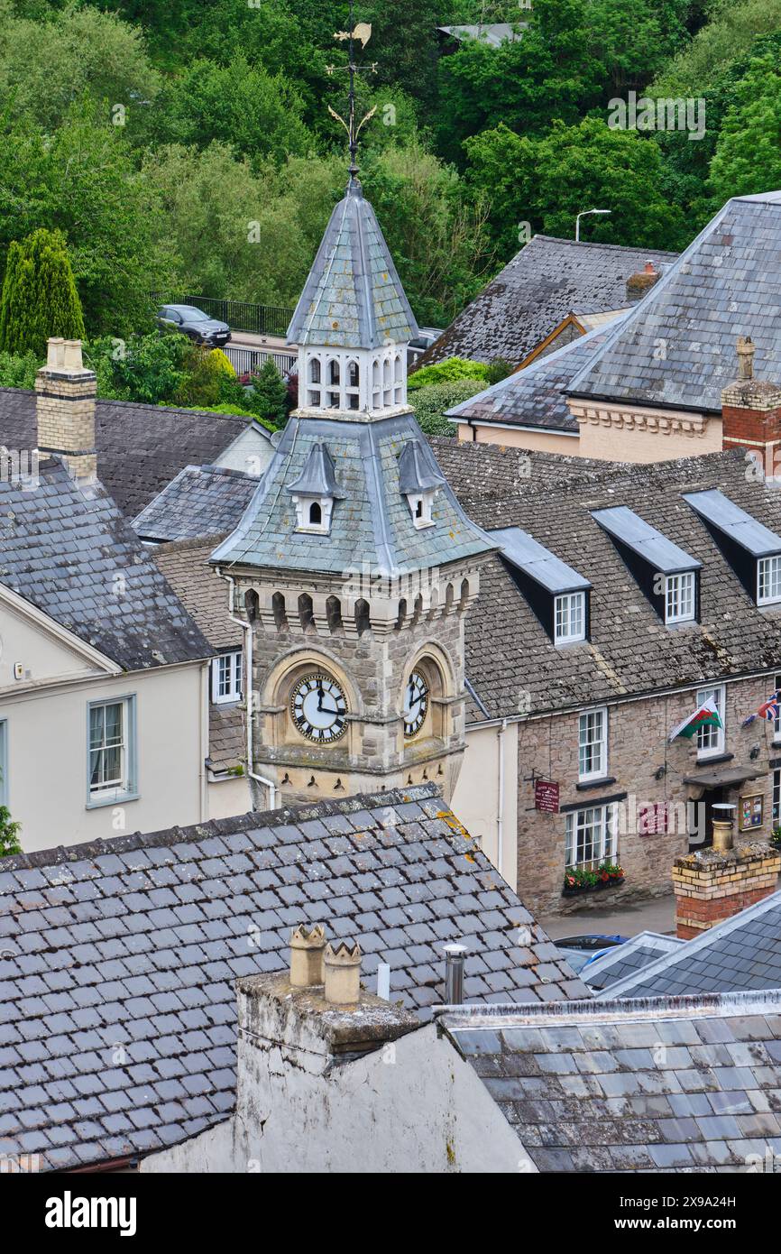 The Clocktower at Hay-on-Wye, Powys, Wales Stock Photo - Alamy