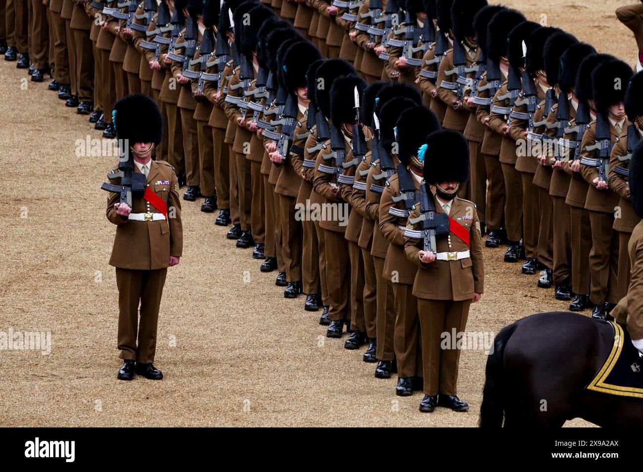 Troops of the Household Division take part in the Brigade Major's ...