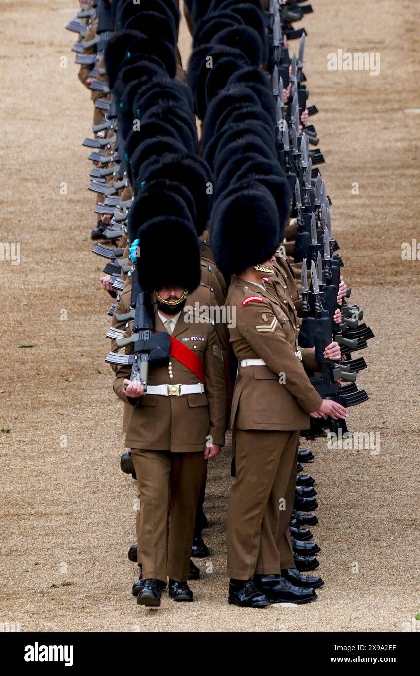 Troops of the Household Division take part in the Brigade Major's ...