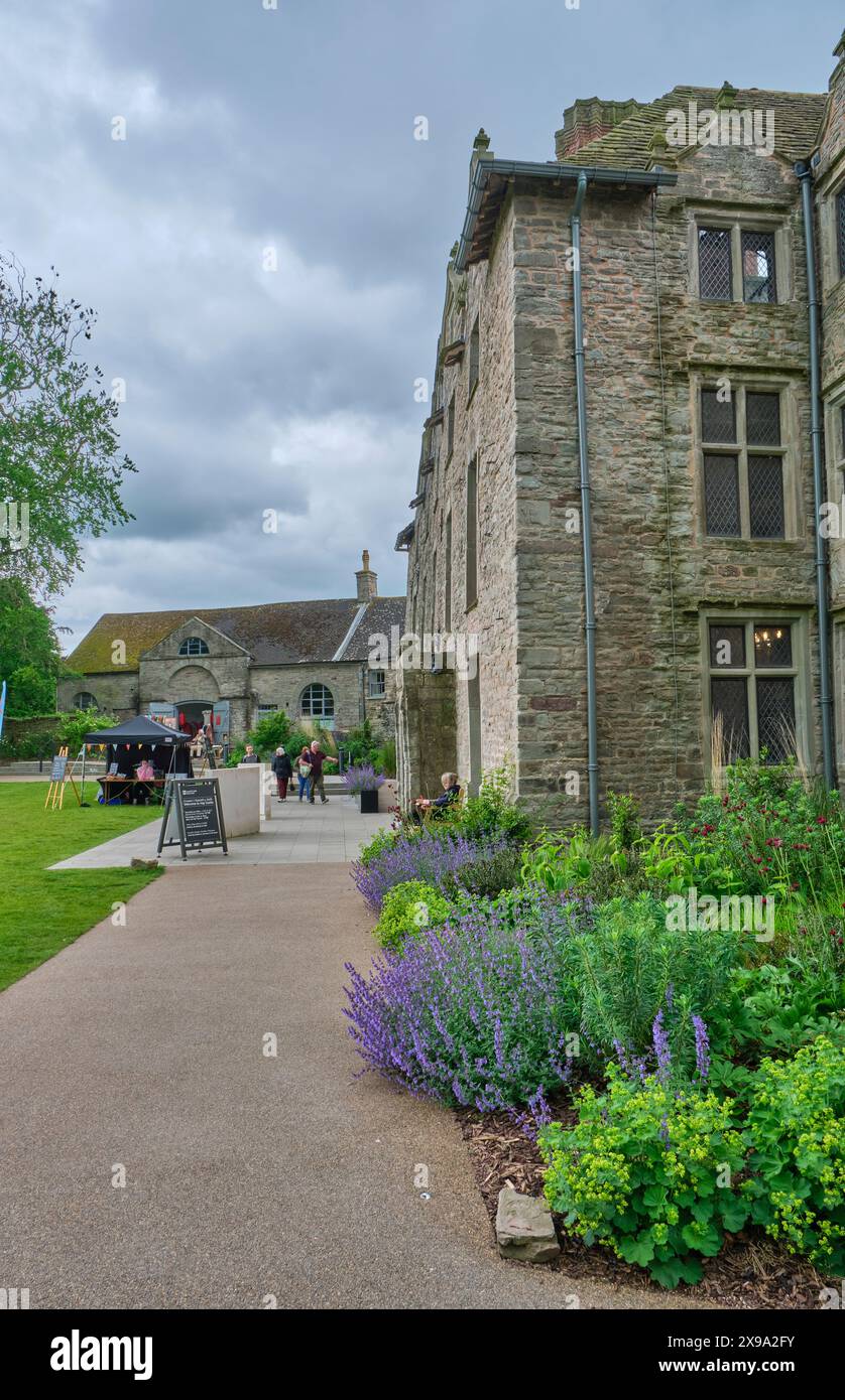 Hay Castle, Hay-on-Wye, Powys, Wales Stock Photo - Alamy