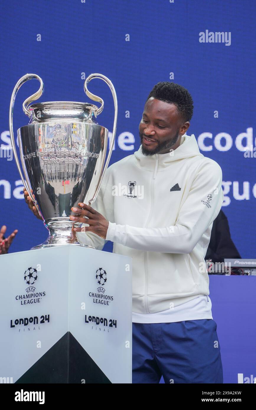 London, UK. 30 May, 2024. Mikel John Obi who played for Chelsea FC ...