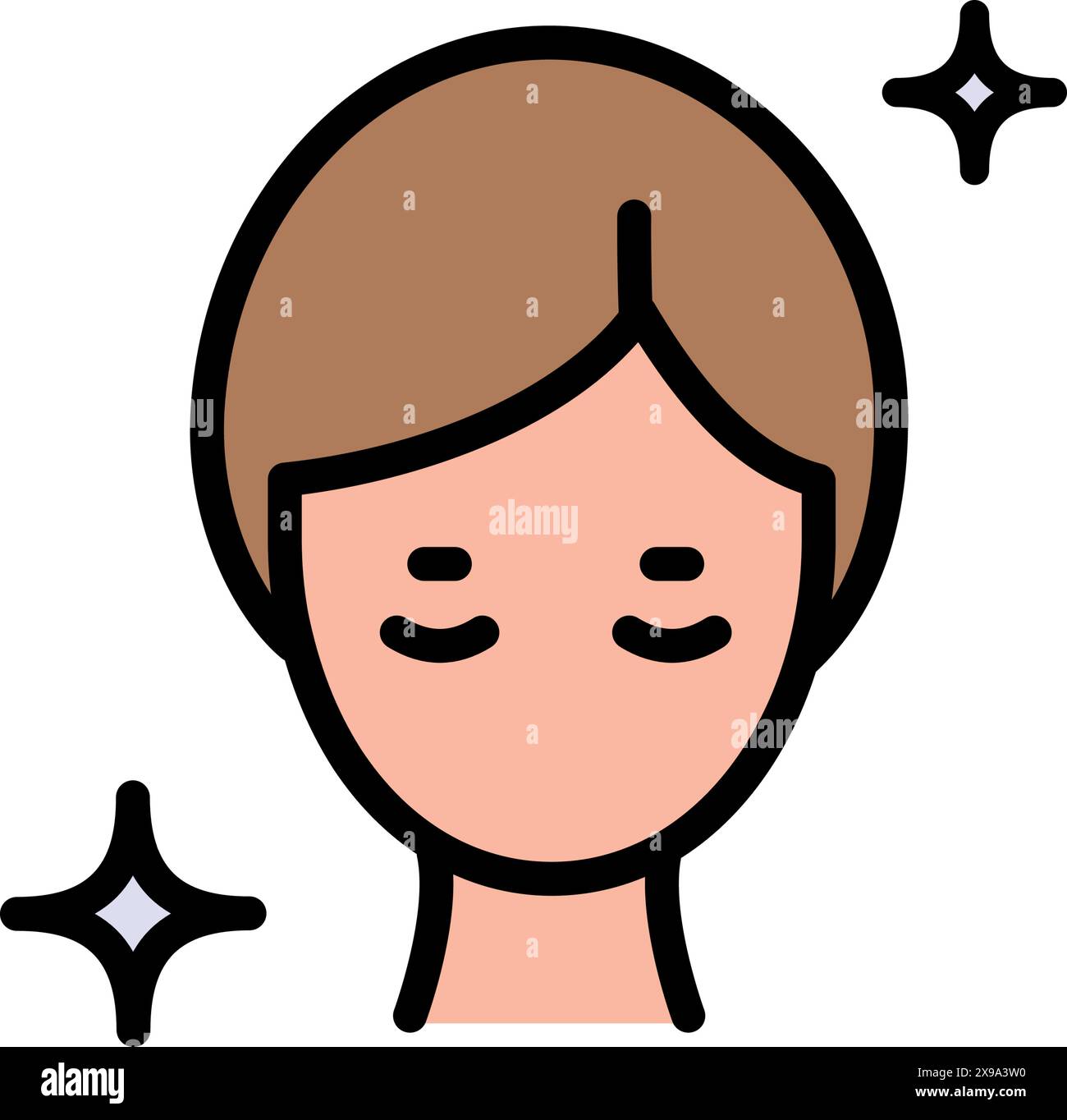 Woman problem skin face massage Cut Out Stock Images & Pictures - Alamy