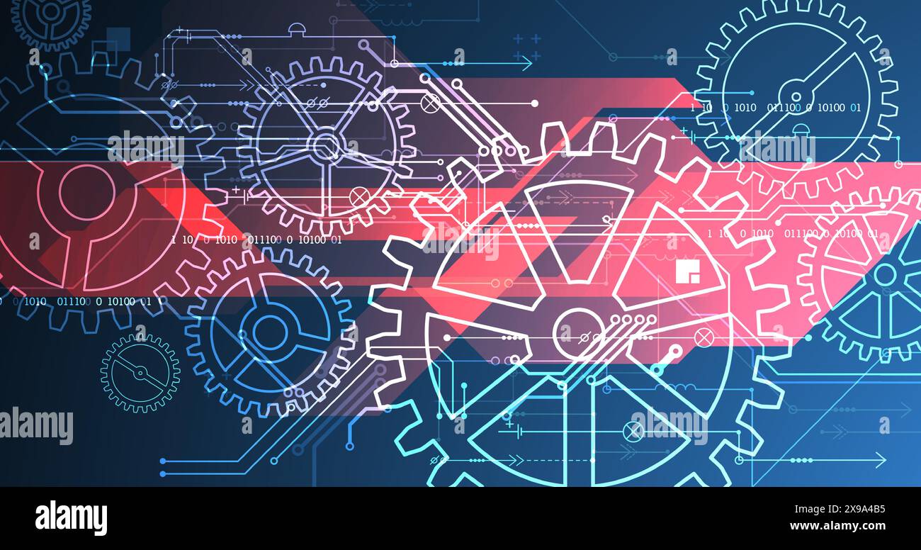 Cogwheels vector vectors Stock Vector Images - Alamy