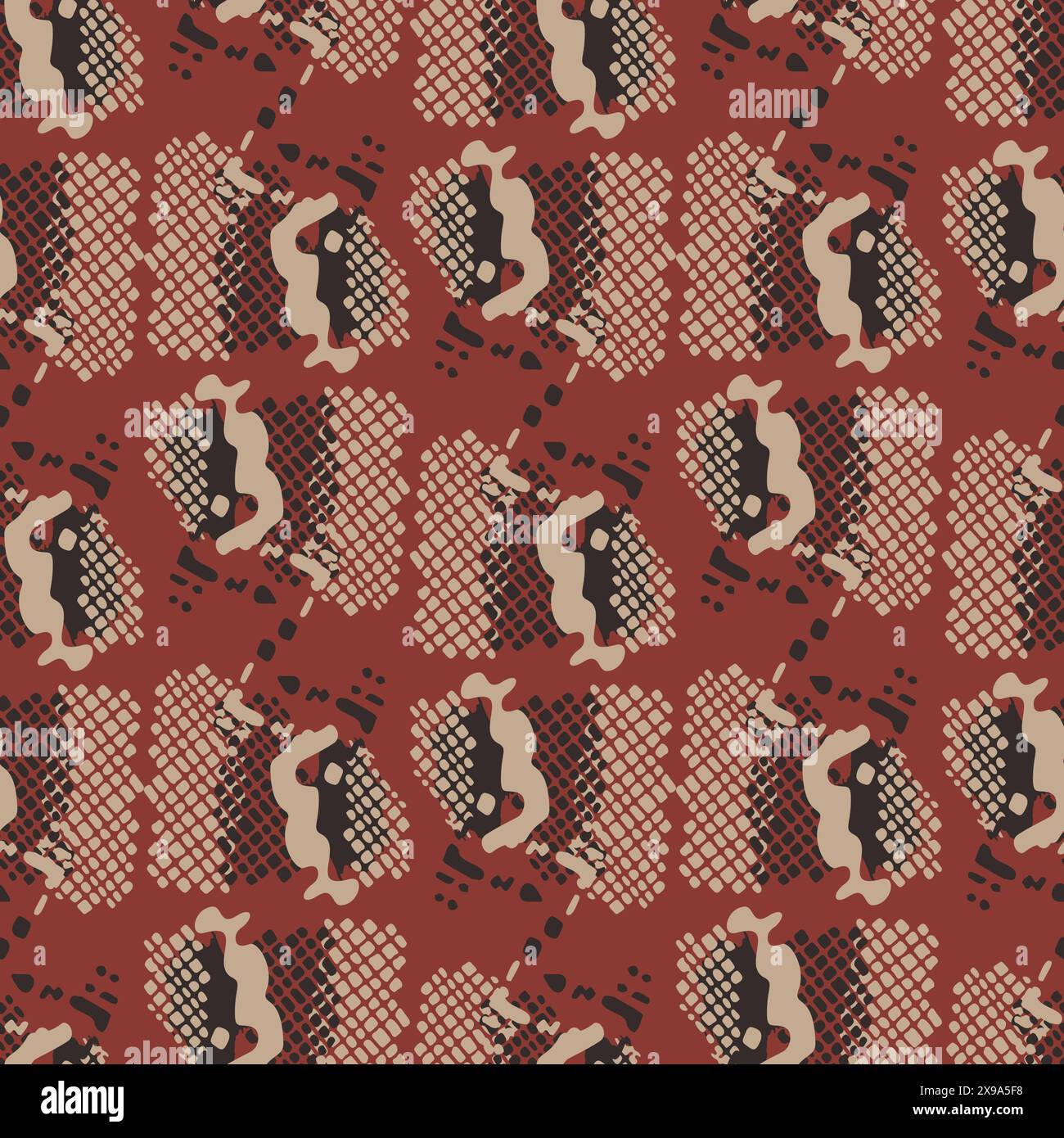 Tribal ethnic camouflage abstract pattern design in fall color trend ...