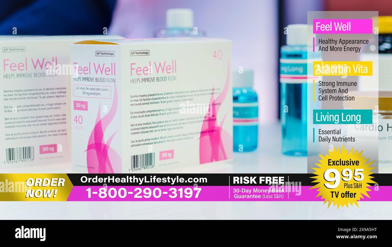 Medication advertisement hi-res stock photography and images - Alamy