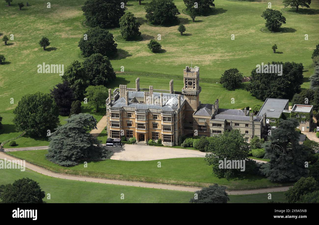 Aerial View of the Shuttleworth House at Old Warden, Nr. Biggleswade in ...