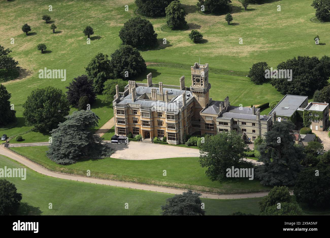 Aerial View of the Shuttleworth House at Old Warden, Nr. Biggleswade in ...