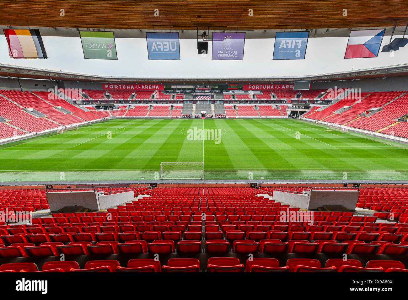 Prague, Czech Republic. 30th May, 2024. Fortuna Arena during a Matchday ...