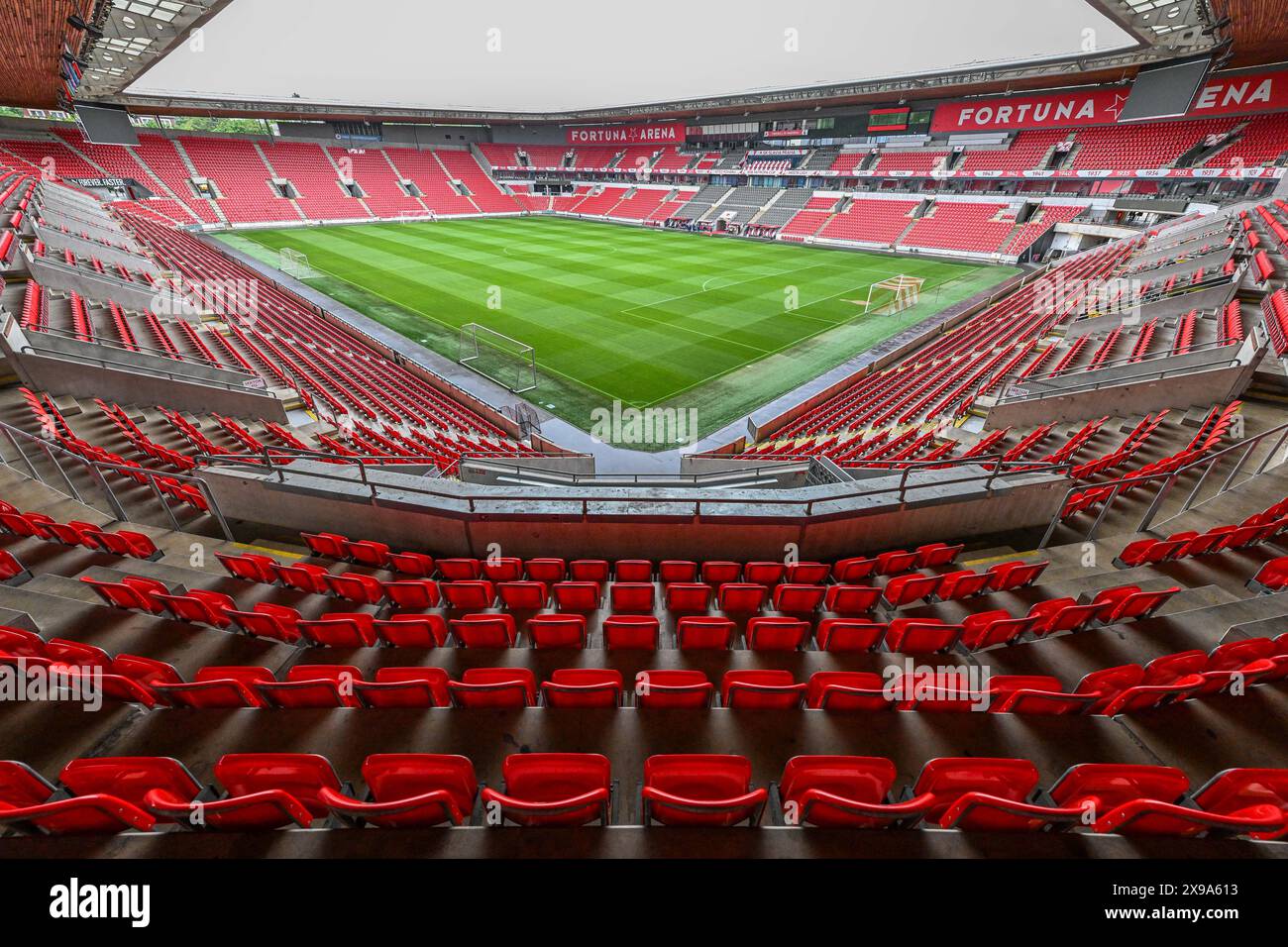 Prague, Czech Republic. 30th May, 2024. Fortuna Arena during a Matchday ...