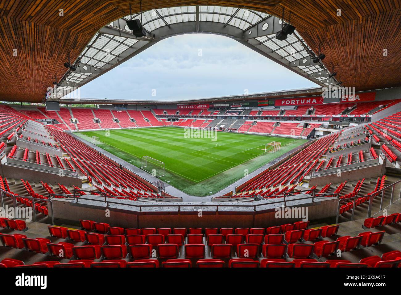 Prague, Czech Republic. 30th May, 2024. Fortuna Arena during a Matchday ...