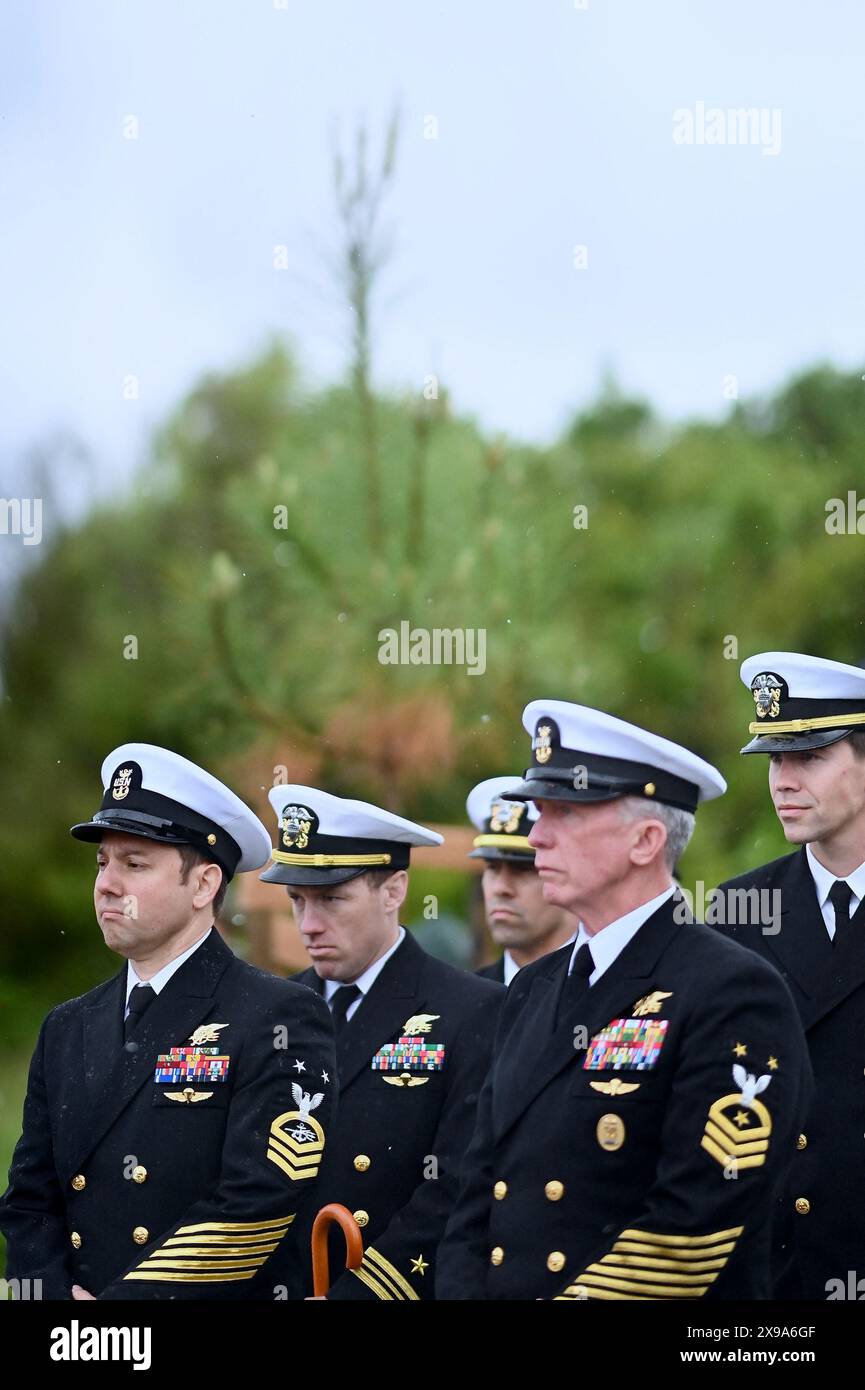 Saint Laurent Sur Mer, France. 29th May, 2024. inauguration of a new ...