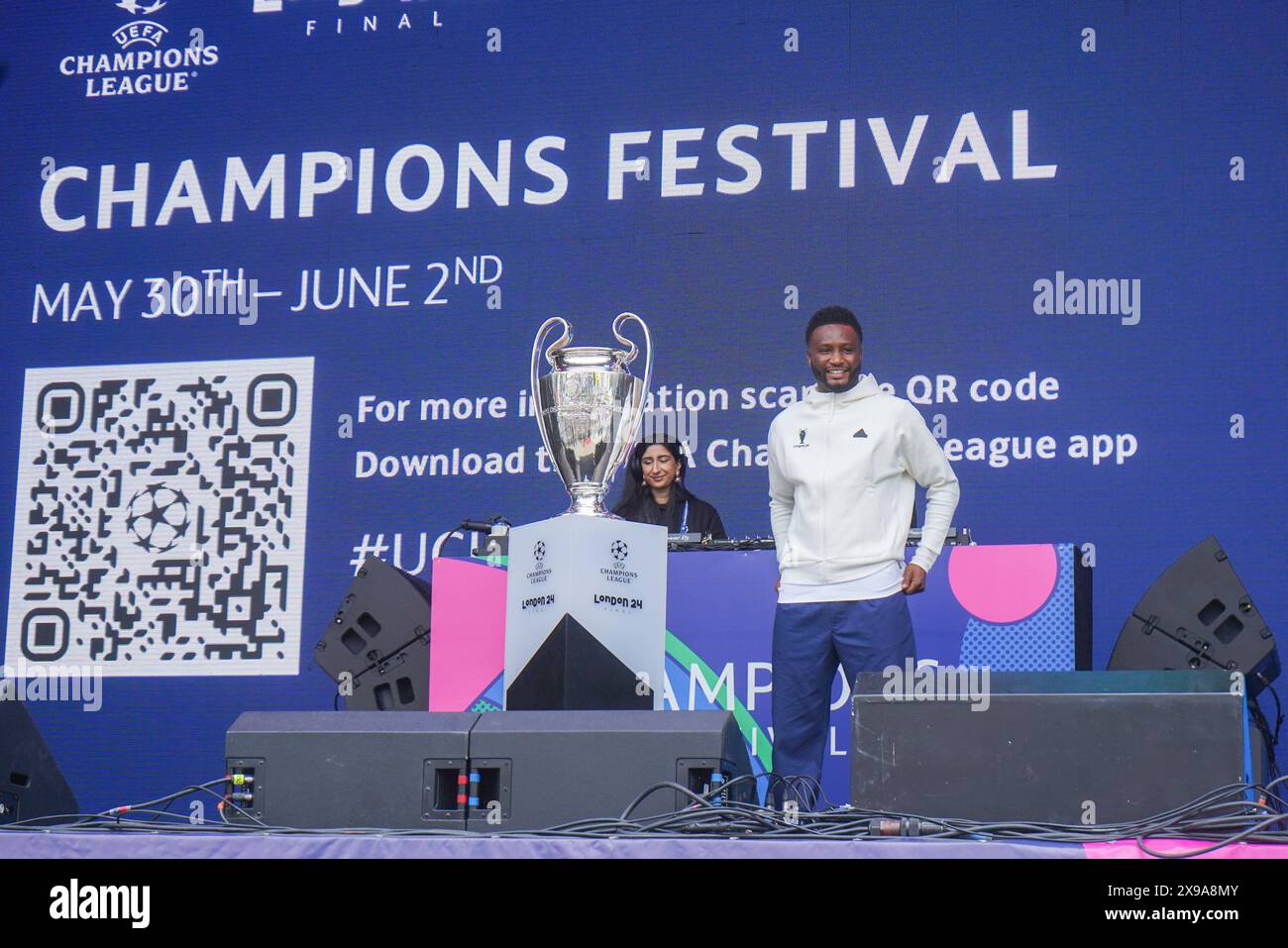 London, UK. 30 May, 2024. Mikel John Obi who played for Chelsea FC ...