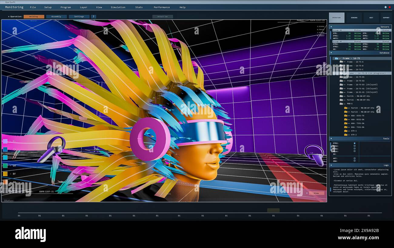 Digital User Interface of a Virtual Reality Design Software for ...