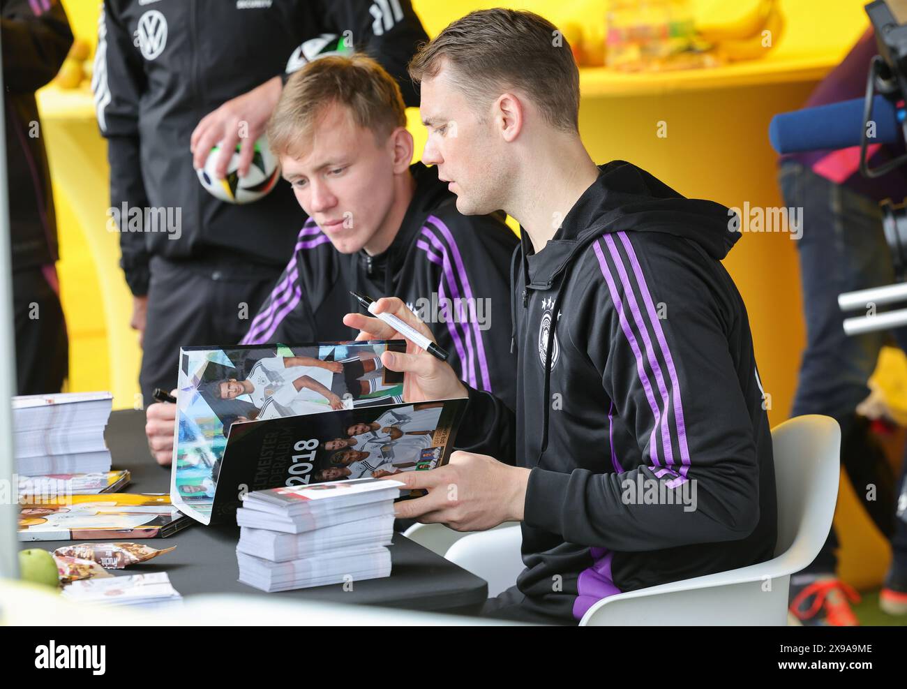 30 May 2024, Thuringia, Blankenhain: Soccer: National team, preparation for the home European ...