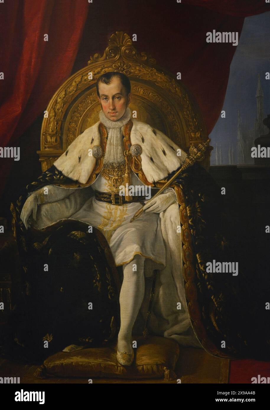 Ferdinand I of Austria (1793-1875). Emperor of Austria (1835-1848) as ...