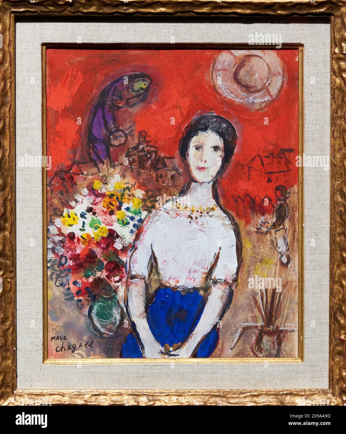 Portrait of Vava, 1953, 1956, Marc Chagall, 1997-1985, Exhibition "The ...