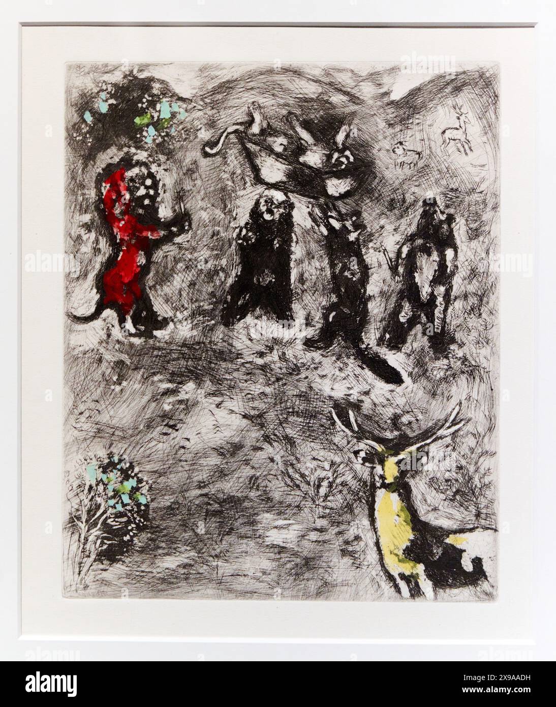 The Fables of La Fontaine, 1927, 1952, The funeral of the lioness, Marc Chagall, 1997-1985 ...