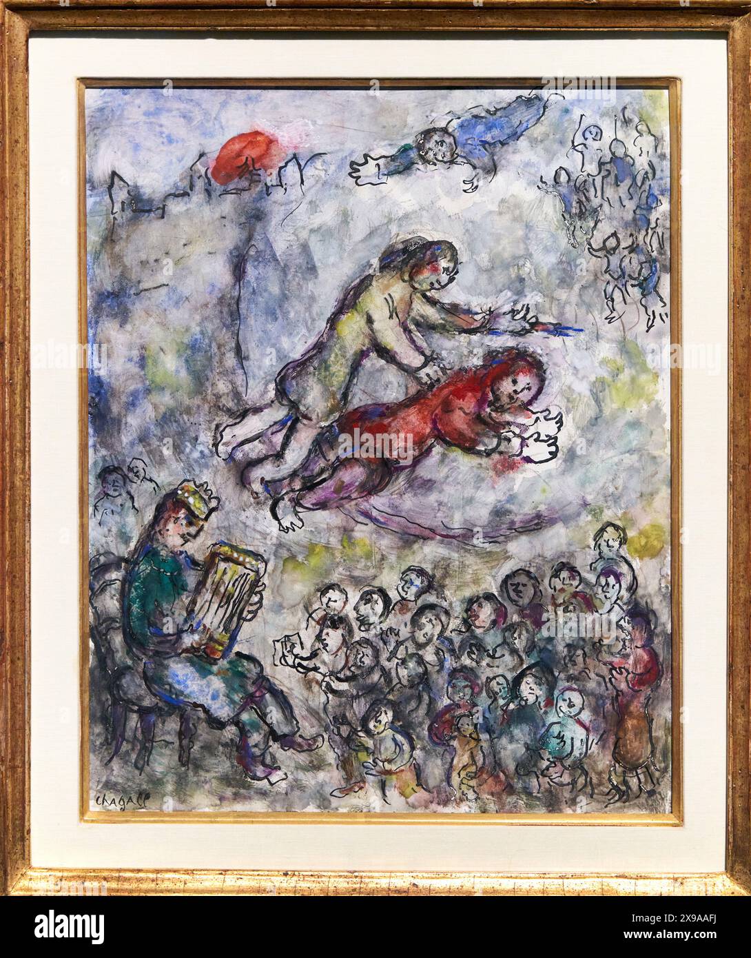 David y Goliat, 1981, Marc Chagall, 1997-1985, Exhibition "The Color of ...