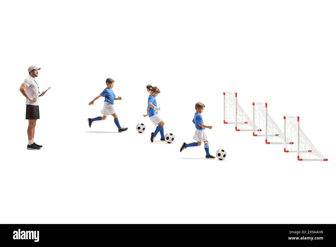 Football children goal net Cut Out Stock Images & Pictures - Alamy