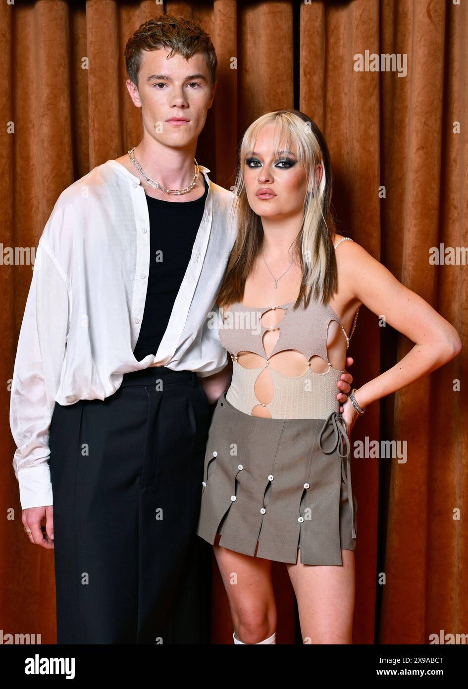 Stockholm, Sweden. 30th May, 2024. Edvin Ryding with girlfriend Felicia ...