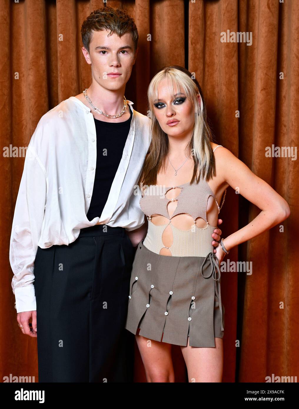 Stockholm, Sweden. 30th May, 2024. Edvin Ryding with girlfriend Felicia ...