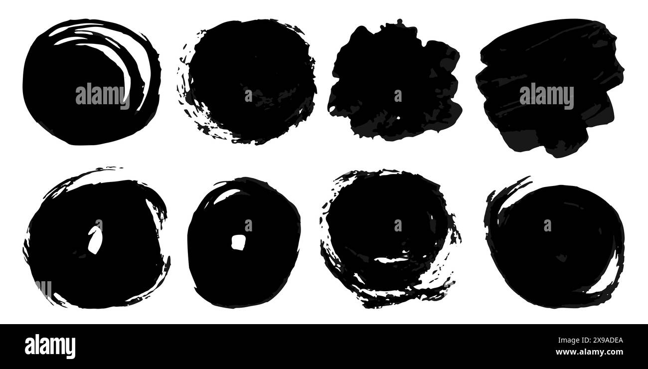 Grunge dirty shapes and silhouettes for your design. Collection of ...