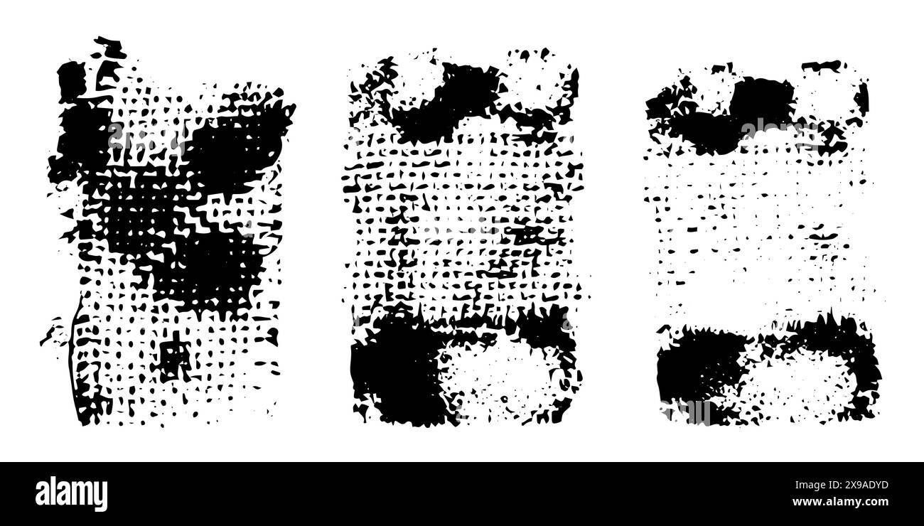 Grunge dirty prints for your design. Collection of paint strokes on ...