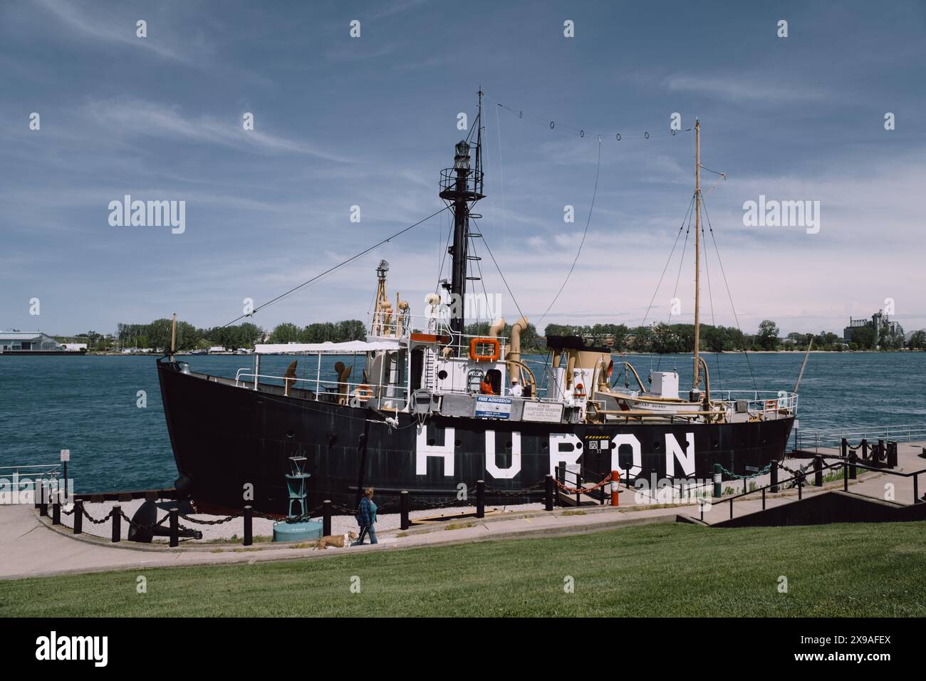 The Huron Lightship Museum in Port Huron Michigan USA Stock Photo - Alamy