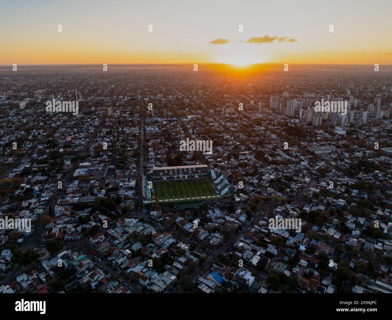 Buenos Aires, Argentina, February 6, 2023: Aerial view of the ...