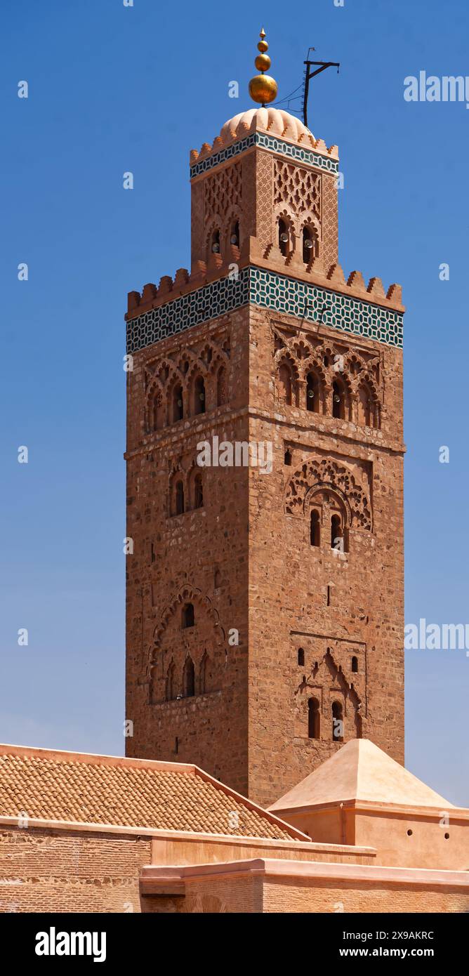 Image of building in Morocco - Marrakech. Showing the orange clay sand ...