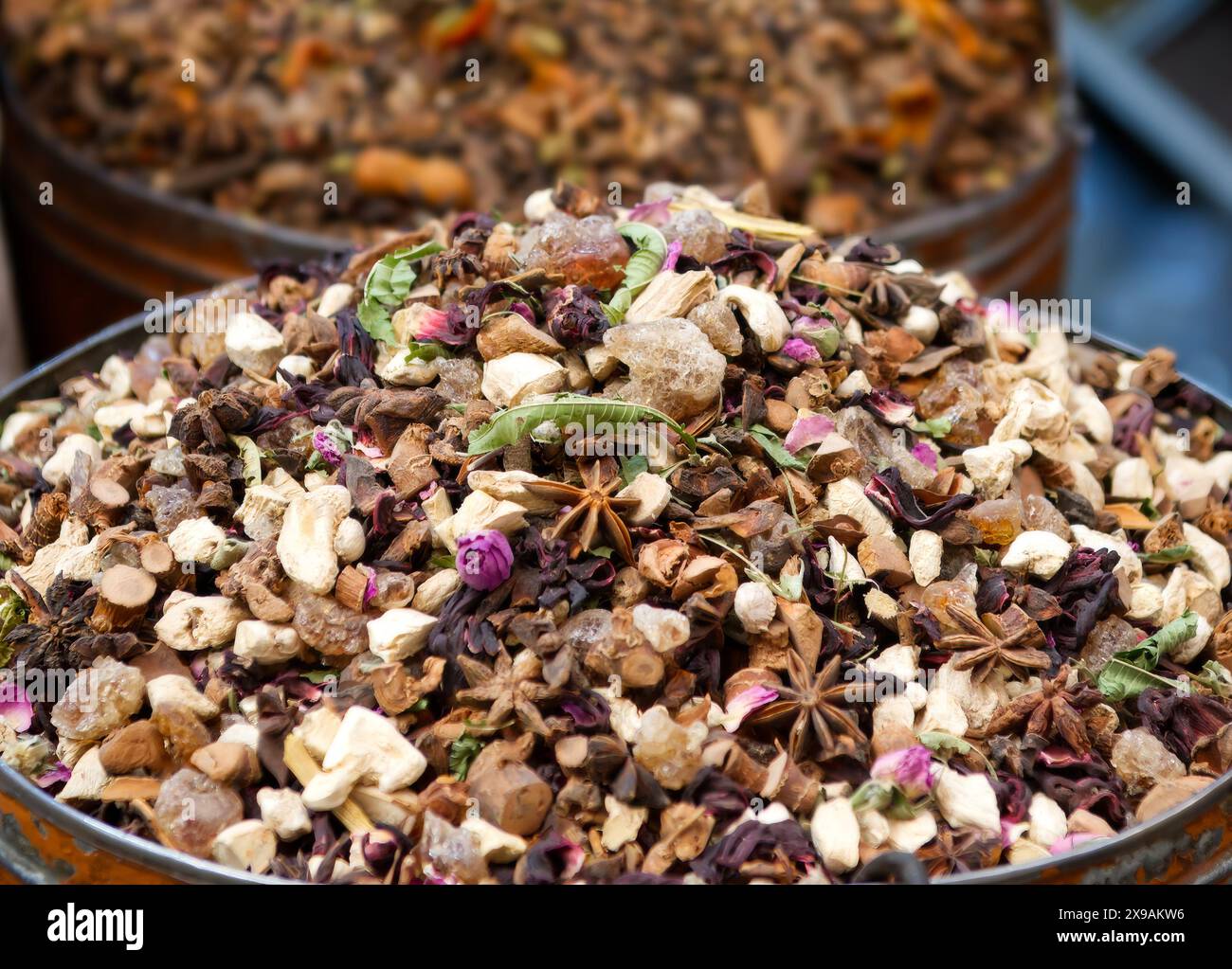 Spice markets with the bulk sales of cooking ingredients with all the ...