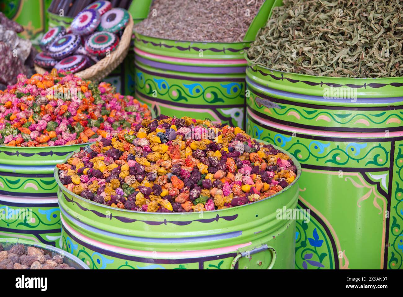 Spice markets with the bulk sales of cooking ingredients with all the ...