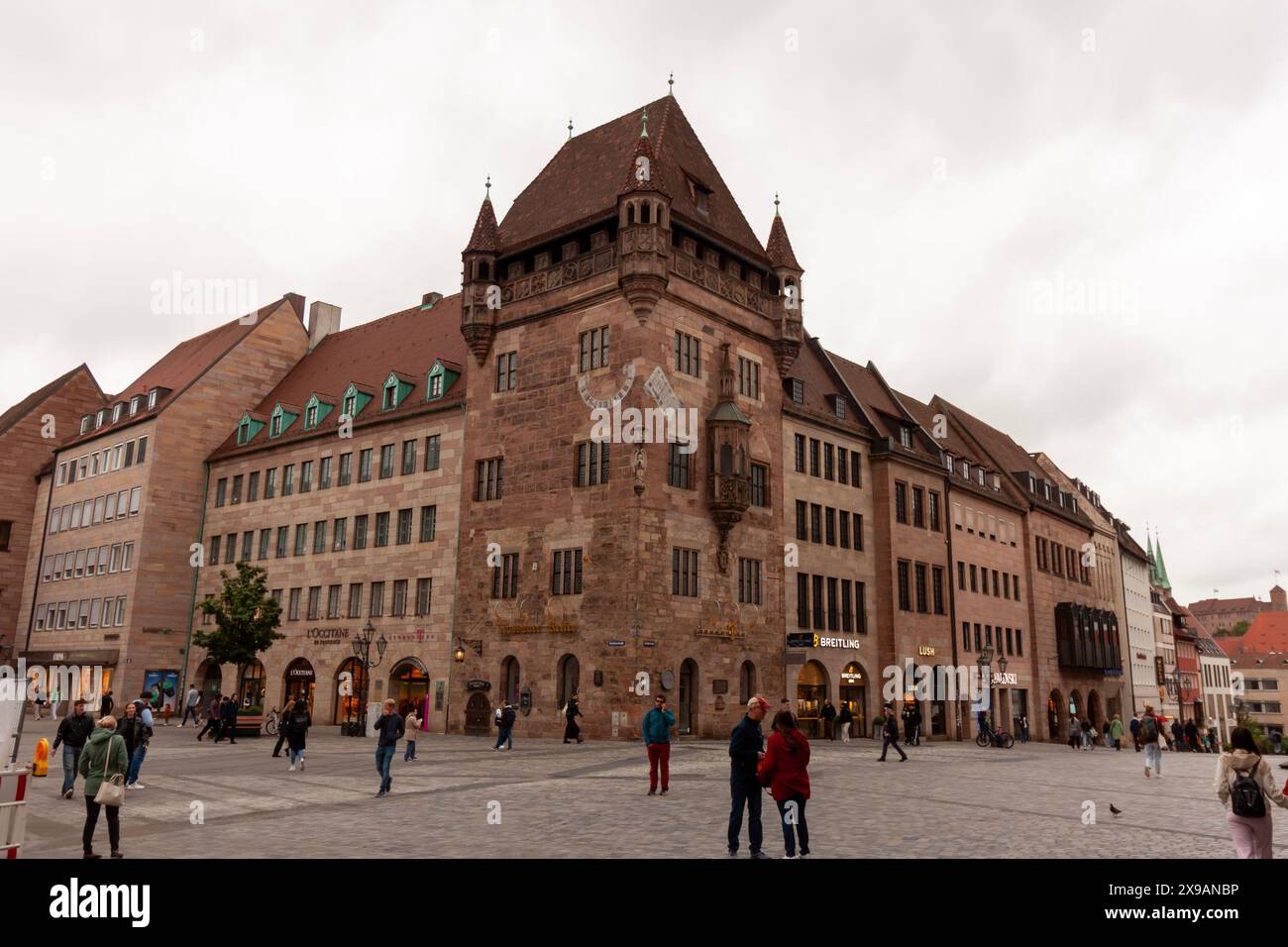 NUREMBERG, GERMANY - MAY 17, 2024: Nassau House in the background ...