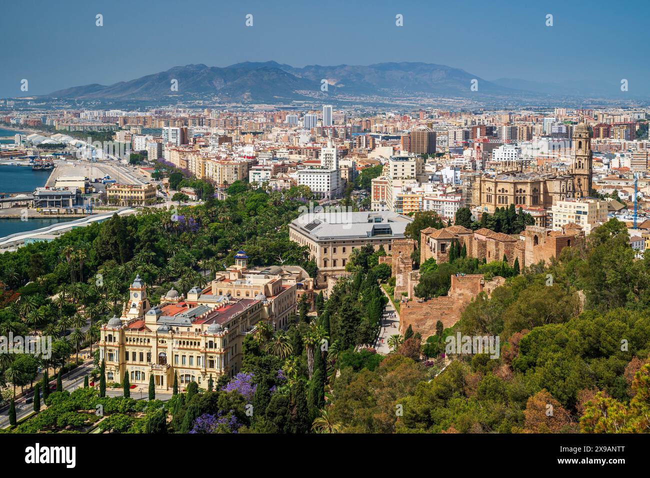 Top view malaga spain hi-res stock photography and images - Alamy