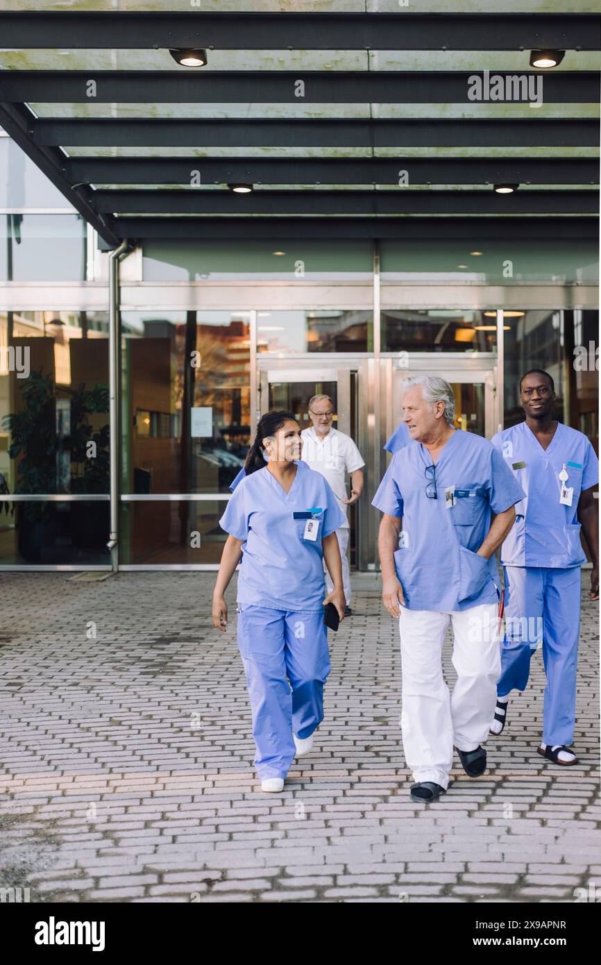 Young female doctor nurse leaving hi-res stock photography and images ...