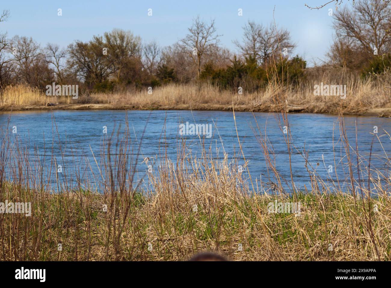 River flowing the Platte river in Nebraska. High quality photo Stock ...