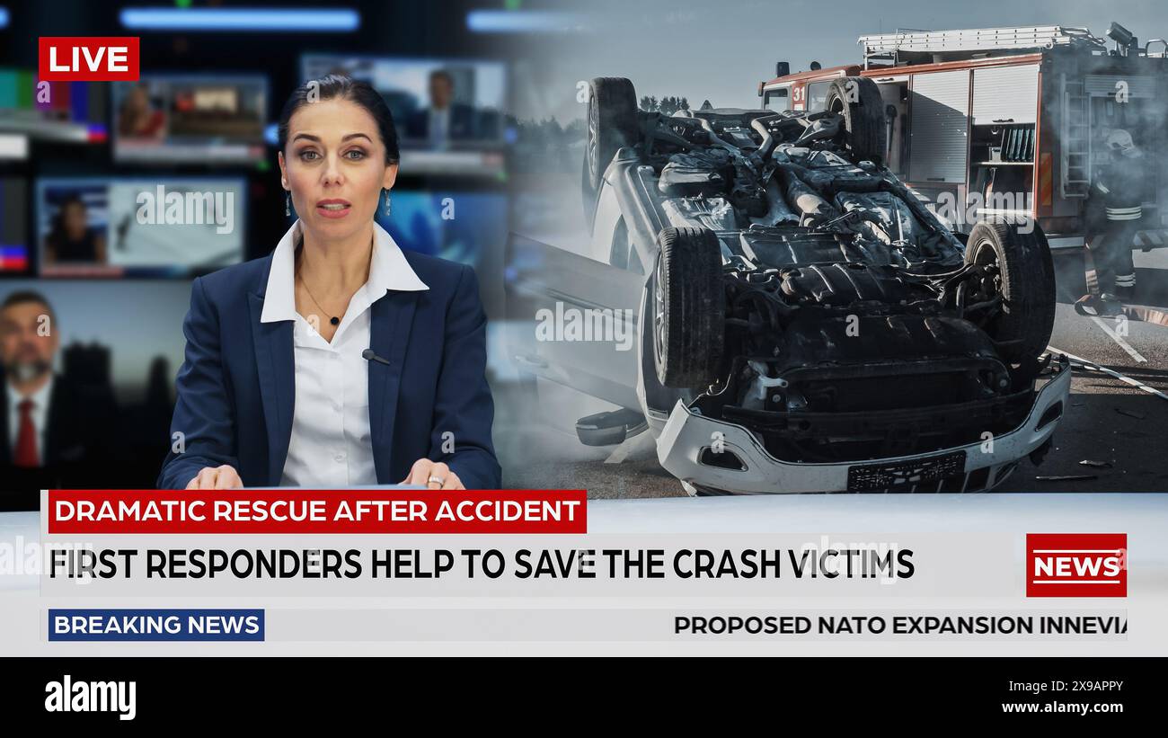 Breaking TV News Live Report: Anchorwoman Talks about Segment with ...