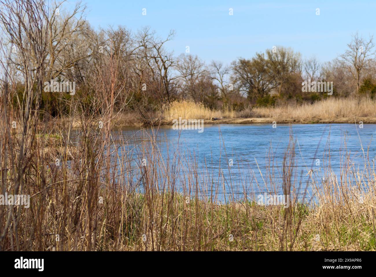 River flowing the Platte river in Nebraska. High quality photo Stock ...