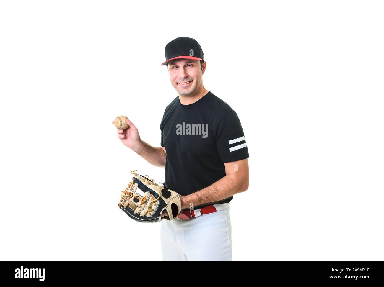 Pitcher baseball player white uniform hi-res stock photography and ...