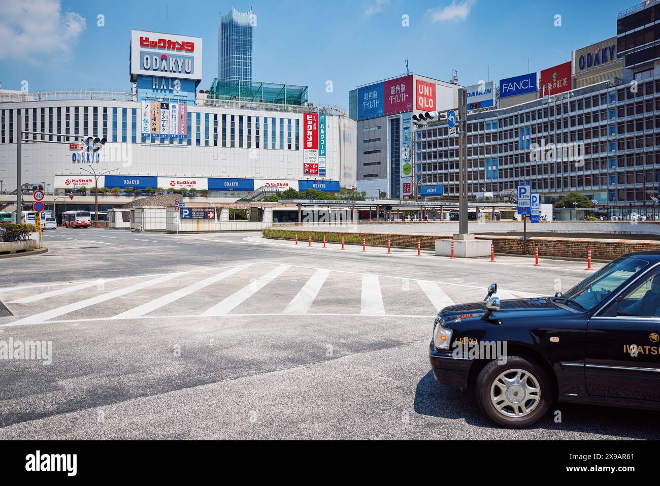 Odakyu HALC building and Odakyu Department Store by Shinjuku Station; Tokyo, Japan Stock Photo ...